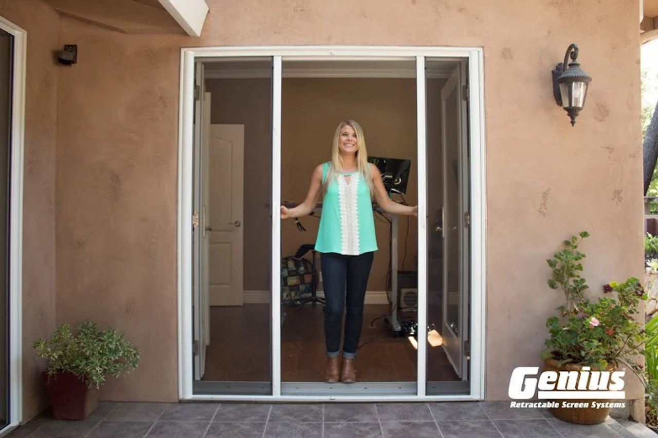GENIUS® "MILANO 200" RETRACTABLE FRENCH SCREEN DOOR – Shade Screen ...