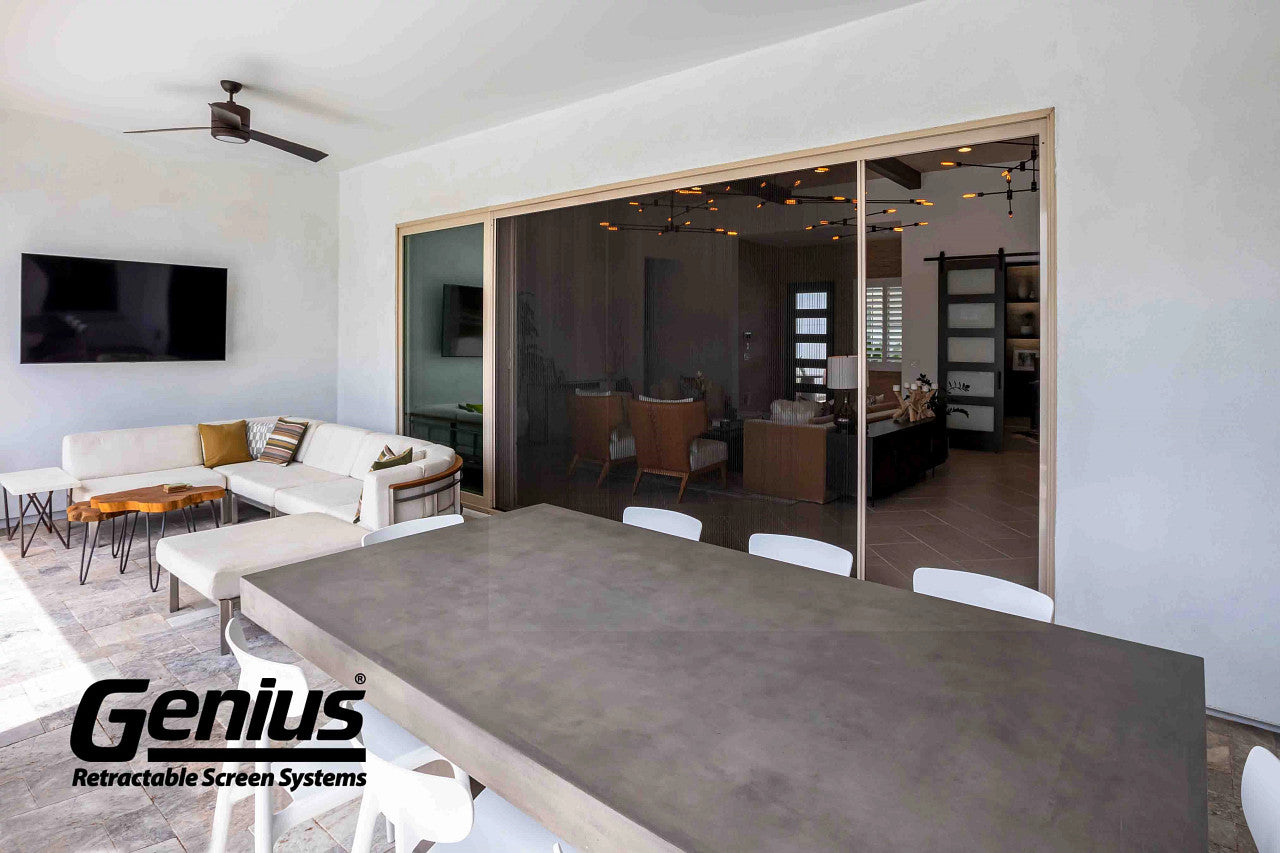 GENIUS® ZIGZAG The Retractable Single Screen Panel – Shade Screen Solutions