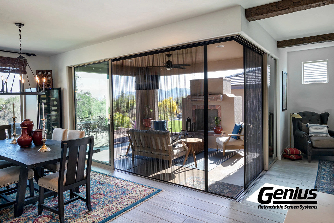 GENIUS® ZIGZAG TWO - Double Panel For Largest Openings – Shade Screen Solutions